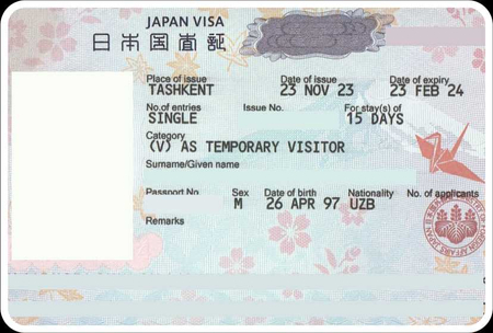 Yaponiya Sayohat vizalari (Double visas with 6 month duration)