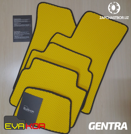 Коврики  EVAKOR на Chevrolet Gentra с металл.подпятником
