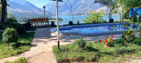Panorama DACHA birchmulla yakkatut basseyn tapchan