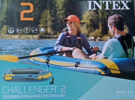 Двухместная лодка INTEX CHALLENGER 2 и SEAHAWK 2 новый