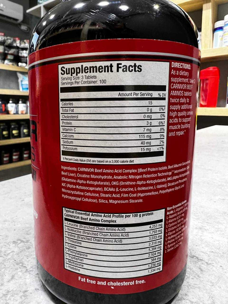 Amino Carnivor Beef 300t.