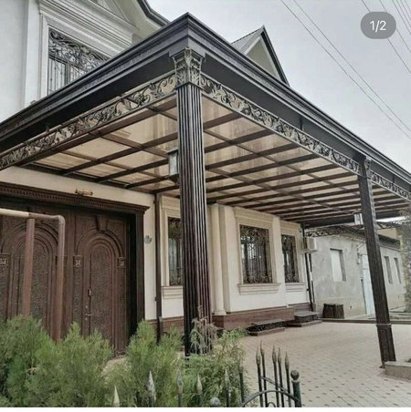 Darvoza reshotka naves ograjdeniya bisetka stol stullar perila
