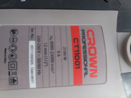 фрезер ручной CROWN CT11001/