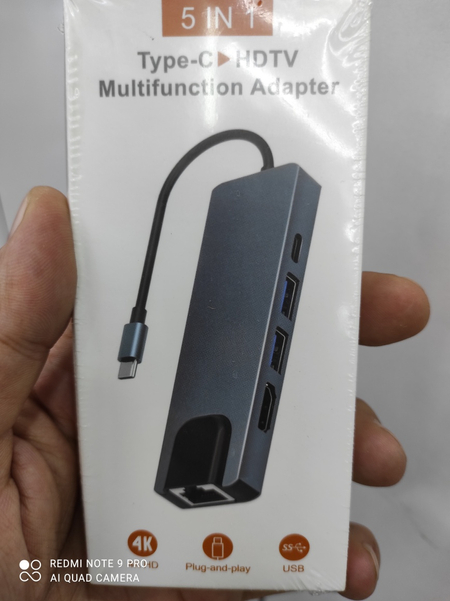 Переходник, Type c hdmi , usb ,lan , pd ( 5 in 1 ) !Macbook,samsung s