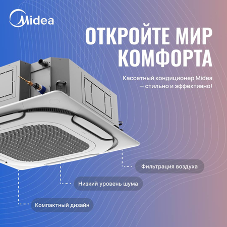 Кондиционер кассетного типа MIDEA 36 000 Btu/h