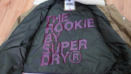 Куртка Superdry Rookie хаки военного типа, 100% хлопок, размер M/L