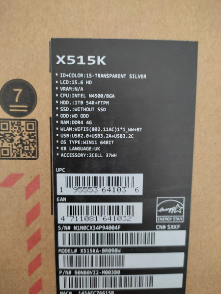 Asus Notebook X515K
