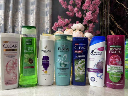 Shampun Clear Elseve Fructs Pantene head&Sholders Chistoe linya