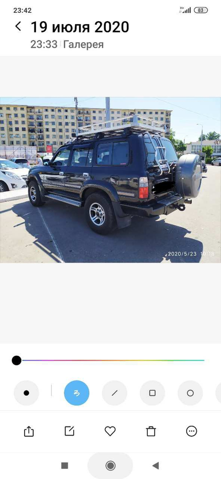 Toyota land cruiser 80.   1996 yil   4500 litr benzin motor.