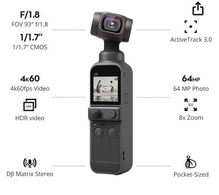 Dji pocket 2 blogerlar uchun kamera