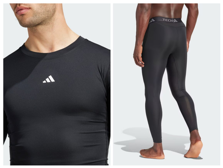 Футболка и тайтсы Adidas оригинал Мужской спортивный костюм компресси