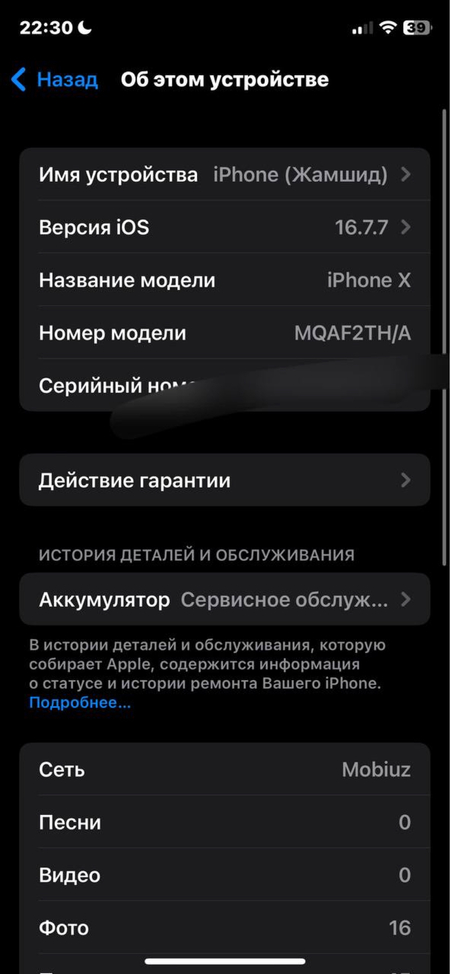 iPhone X 256gb 76%