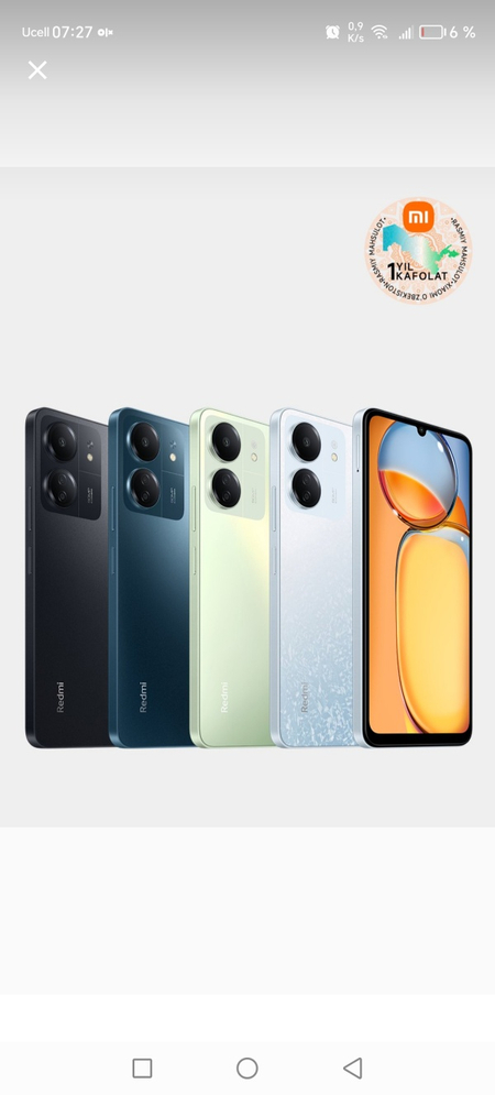 Redmi 13c 2023 New Garantiya Uzimei Dastavka
