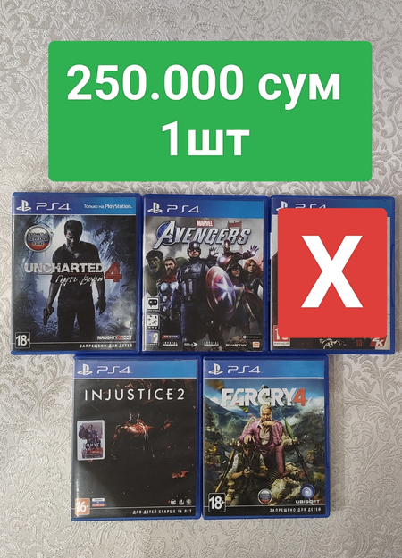 Хитовые диски от Playstation 4 и 5