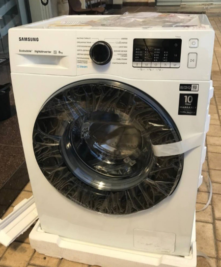 (8кг) SAMSUNG стиральная машина Eco bubble Digital Inverter+Steam