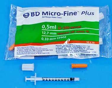 BD Micro-Fine  Plus Шприц 0,5 мл