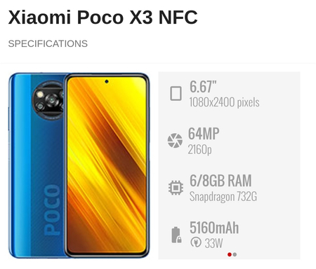 Xiaomi Poco X3 NFC