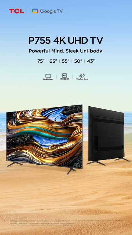 Телевизор TCL 65/75″ 75P755 4K HDR 120Hz Google Tv Новый модель 2024
