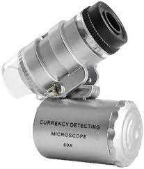 Mini microscope 60x pocket with LED light