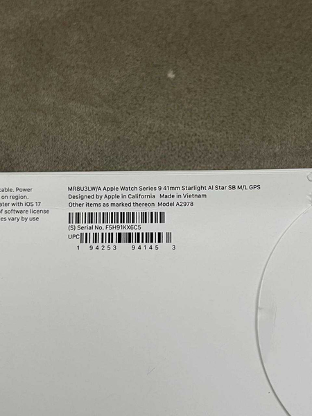 Apple Watch Series 9 41mm Starlight