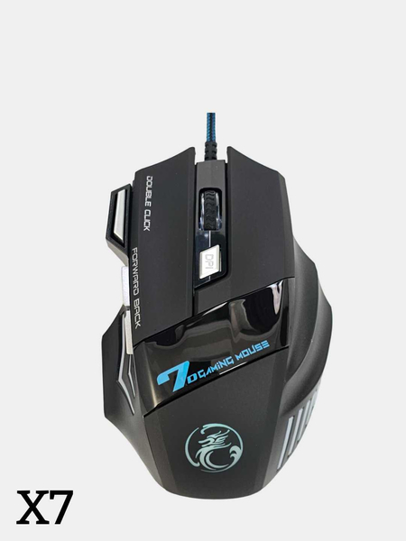 Геймерская мышь iMICE X7 проводная, лазерная, игровая мышь