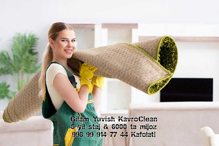 Gilam Yuvish Qibray - Стирка Ковров Кибрай 5 лет опыта 6000 клиентов!