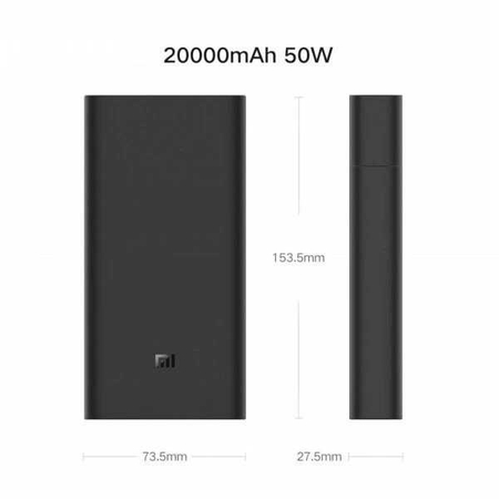 Внешний аккумулятор Xiaomi Mi 50W 20000mAh Black