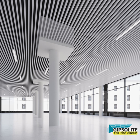 Реечный кубообразный потолок от Gipsolite Ceilings!