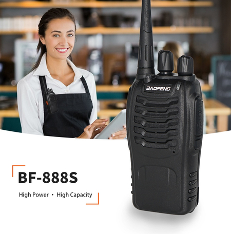 Новые / Yengi / Ratsiya / Рация / Baofeng BF -888 /  Наушники 2 штуки