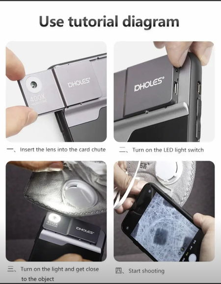 iPhone 13 pro max uchun mini microscop