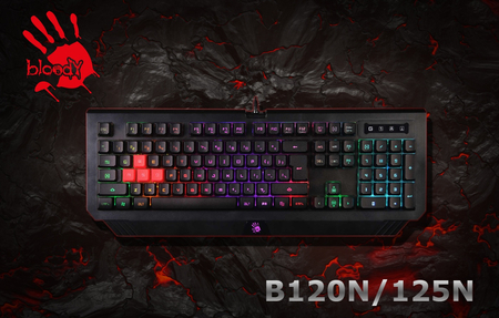 RU/ENG!Игровая Мембраная Клавиатура A4tech Bloody B120N (влагозащита)