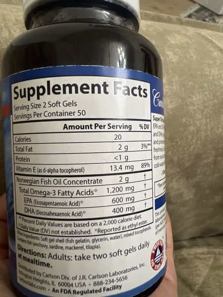 Super Omega 3 carlson , 100 kapsula, супер омега 3 оригинал Америка