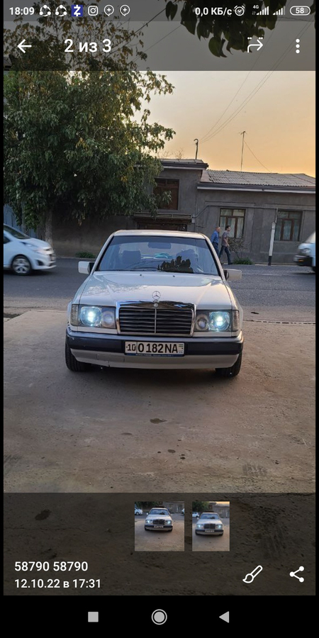mersedes 124 ga prozrashni shafof siliq shisha