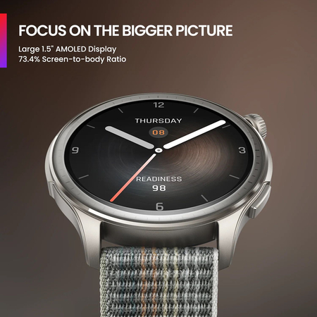 XIAOMI Смарт,Умный-часы AMAZFIT Balance 46мм, 1,5 Дюйма, AMOLED