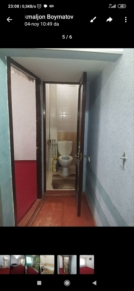 Yunusobod tumani 8kv 2B 2xonali kirmoshina muzlatgich televizor kandis
