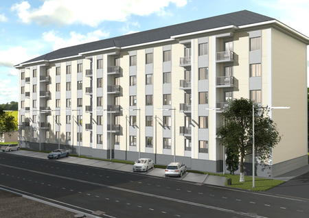 Ж/К Солид строй ТТЗ. 2х ком 58.5м² 4 этаж. Рассрочка есть