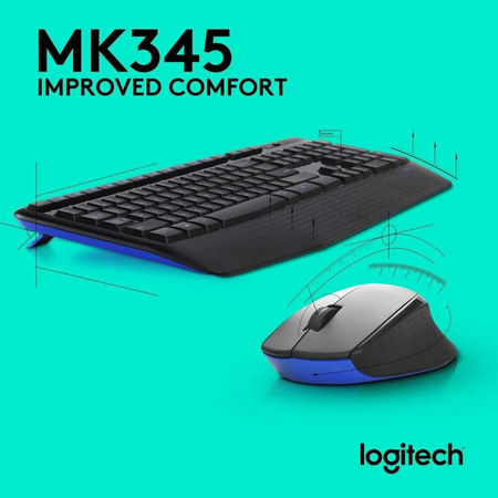 Русская Заводская Раскладка!Logitech MK345 Клавиатура и мышка/мышь