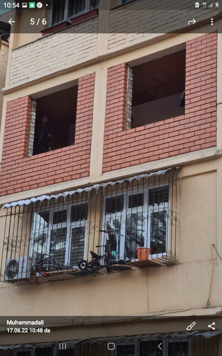 Balkonga gʻisht teramiz kaladka balkon