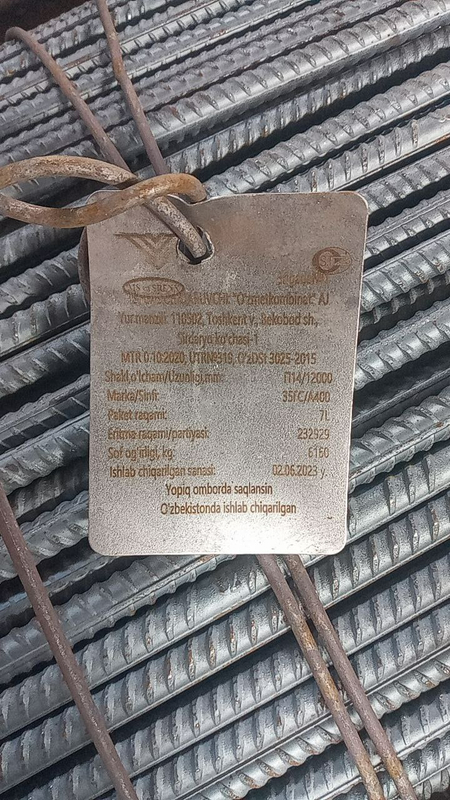 Арматура Бекабад 100% цехтын арматурасы ЕМЕС.