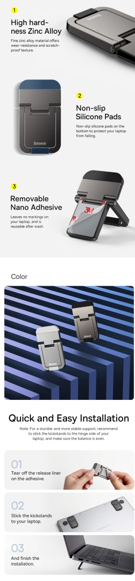 Bases Slim Laptop Kickstand for Desk складная подставка для ноутбука