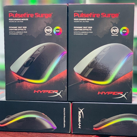 СКИДКА! Hyperx Pulsefire Surge RGB/PIXART 3389,DPI 16K  мышка/мышь