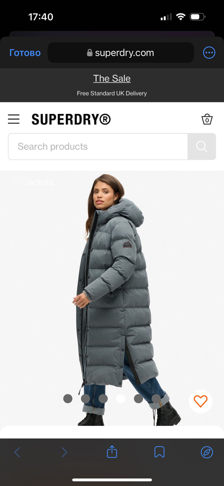 Зимняя куртка бренда SuperDry