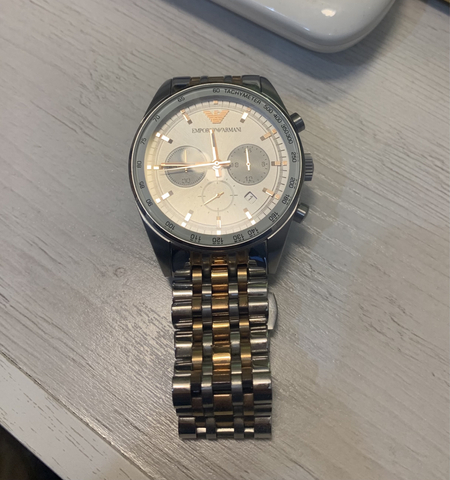 Emporio Armani Chronograph Two-Tone Stainless Steel Watch