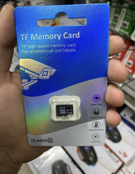 Продам карту памяти 512 гб. microSD 10 class. Работает быстро. Флешка.