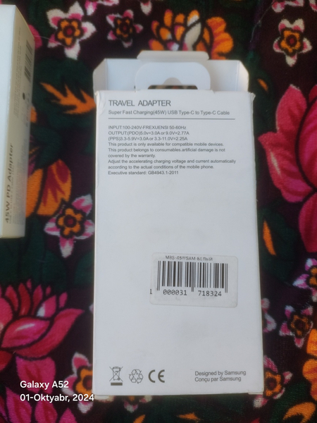 Tezkor quvvatlagich 45 watt