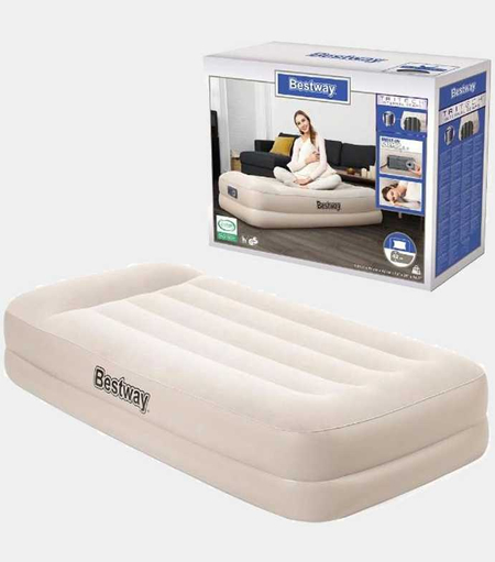 Кровать надувной-191х97х42 см Bestway-67694 Насос и доставка бесплатно
