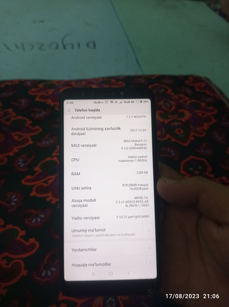 REDMI 5 ekran cheti sal singa faqat 5.6.7 ayfon tellariga almashiladi
