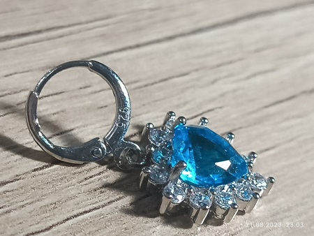 Подвеска с серьгами (925 пробы)