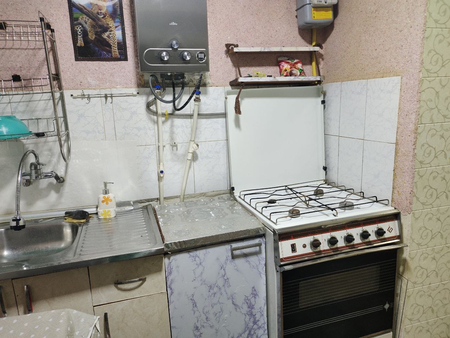 1х (переделанная в 2х) с мебелью и техникой