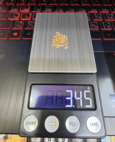 Нежная женская золотая цепочка